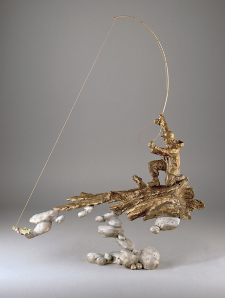 Mark Hopkins Limited Edition Bronze Sculpture:"Rivers Edge" - Sports
