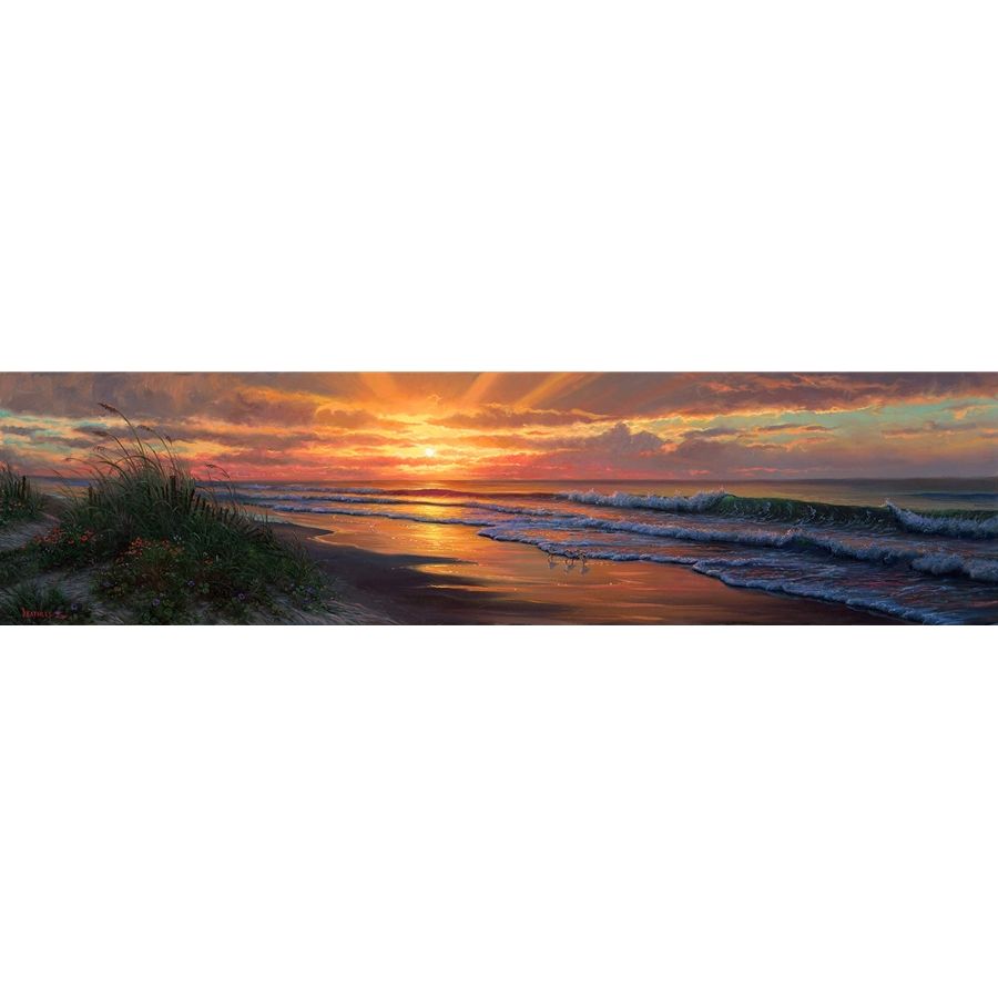 Mark Keathley 12x48 Limited Edition Canvas Giclee:"Seaside Sunrise ...