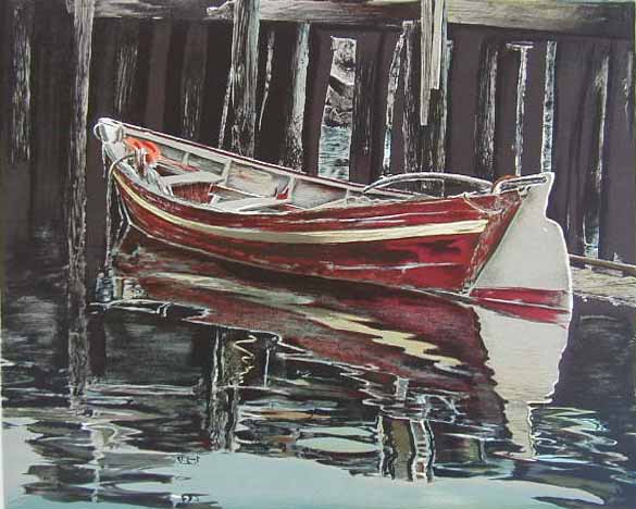 Mark Stevens Hand Signed Lithograph:"Reflections" - Mark Stevens