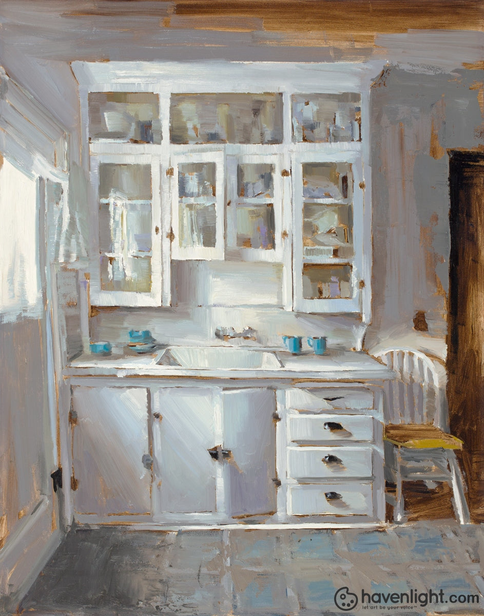 Mary Sauer Fine Art Canvas Giclee: "Vintage Kitchen" - Mary Sauer
