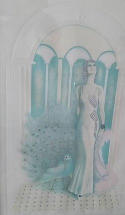 Mary Vickers Limited Edition Mixed Media Lithograph:"Enchanted Evening ...
