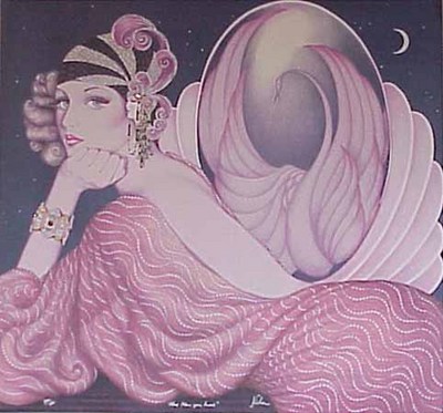 Mary Vickers Limited Edition Mixed Media Lithograph:"More Than You Know ...