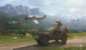 MATT HALL Secondary Market Art: "VICTORY SALUTE" - HALL, MATT