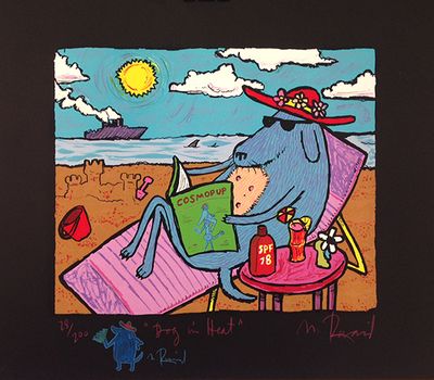 Matt Rinard Hand Signed and Numbered Limited Edition Print:"Dog In Heat ...