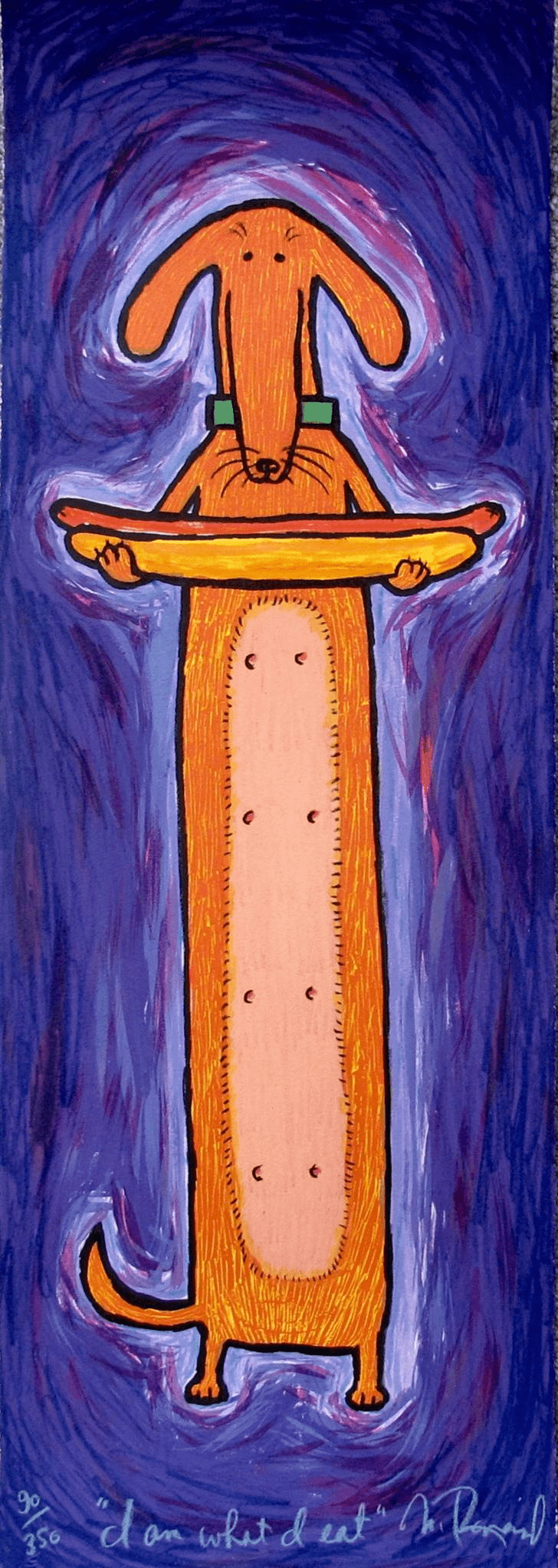 Matt Rinard Hand Signed Limited Edition Lithograph:"I Am What I Eat ...