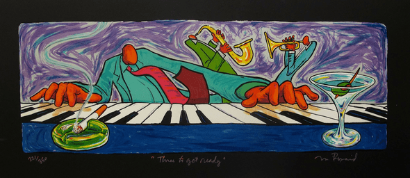 Matt Rinard Hand Signed Limited Edition Lithograph:"Three To Get Ready ...