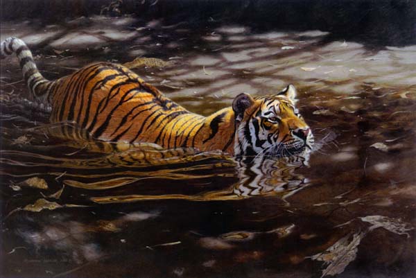 Matthew Hillier Limited Edition Print:"Jungle Crossing" - Matthew Hillier