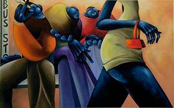 Maurice Evans Hand Signed Publisher Proof :"Bus Stop" - Maurice Evans