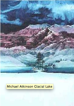 MICHAEL ATKINSON 20X29 Secondary Market Art: "GLACIAL LAKE" - ATKINSON ...