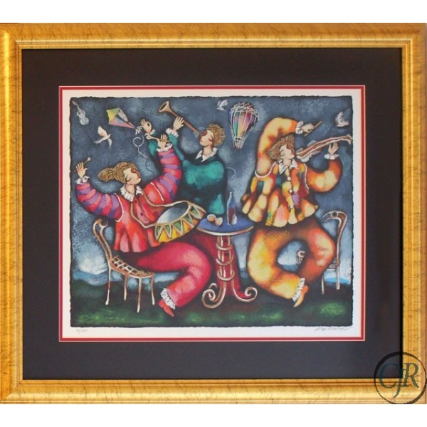 Michael Kachan Serigraph on Paper:"Romance" - Michael Kachan