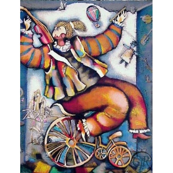 Michael Kachan Serigraph on Paper:"Violin Solo" - Michael Kachan