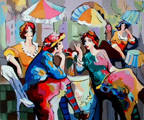 Michael Kerman Hand Signed Limited Edition Serigraph:"Conversation ...