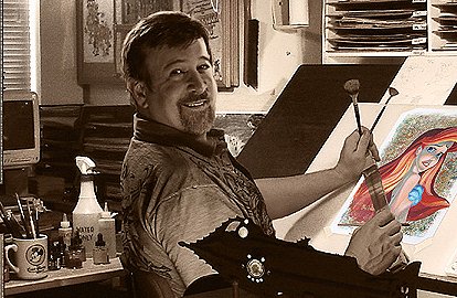 Mike Perazza Hand Signed and Numbered Giclee on Paper:"Second Star to ...