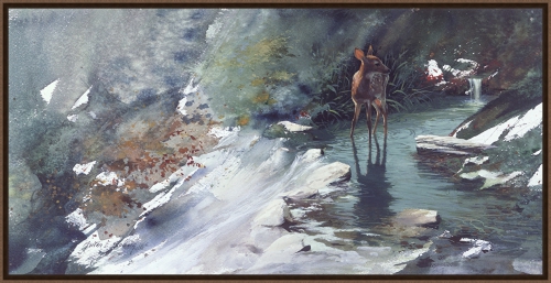 Morton Solberg 26 x 50 Canvas Giclee Art:"Innocent" - Morton Solberg