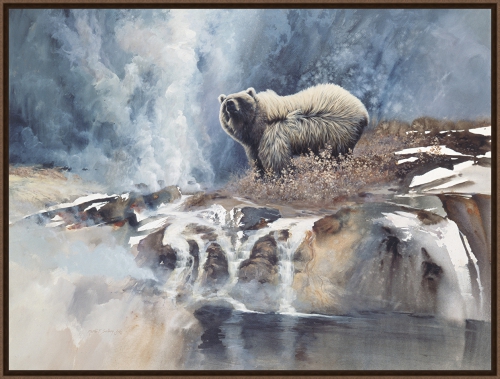 Morton Solberg 32 x 42 Canvas Giclee Art:"Into-The-Wind" - Morton Solberg
