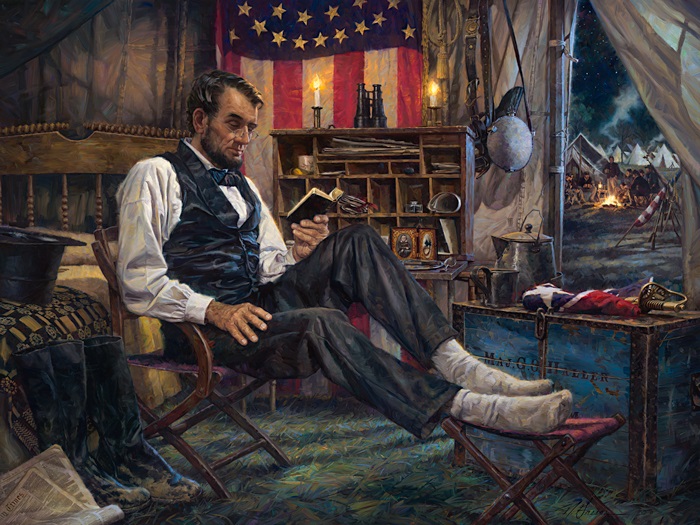 Nathan Greene Limited Edition Giclee:"In the Darkest Hour - Lincoln at ...