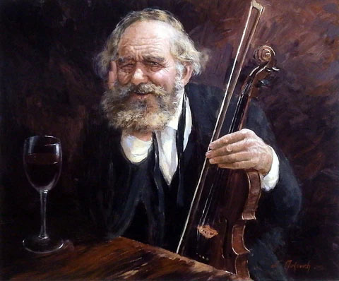 Nenad Mirkovich Print-Signed:"Young At Heart" - Nenad Mirkovich