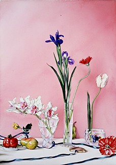 P.S. Gordon Limited Edition Serigraph on Paper: " Mary's Marbles " - P ...