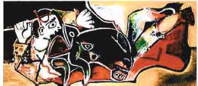 Pablo Picasso Estate Signed Giclee:"#095 Boy With Creature" - Pablo Picasso