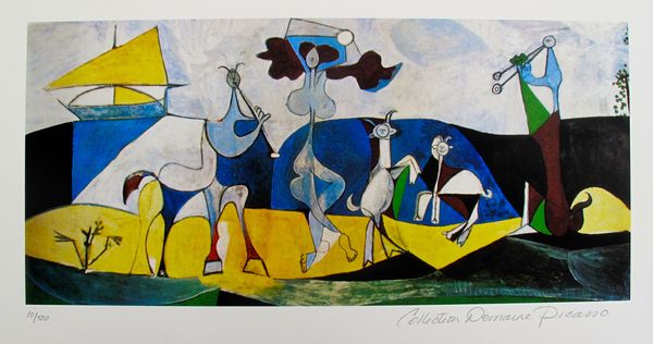 Pablo Picasso Estate Signed Limited Edition Small Giclee:"Joy Of Living ...
