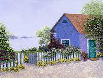 Patrick Antonelle Limited Edition Giclee on Canvas:"Seaside Cottage ...