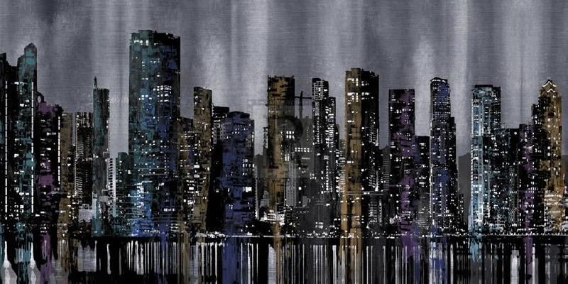 Paul Duncan 48 x 24 in. Open Giclee Canvas:"Cityscape II" - Paul Duncan