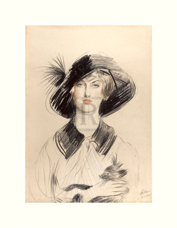 Paul Helleu Hand Numbered Limited Edition Print on Paper :"The Black ...