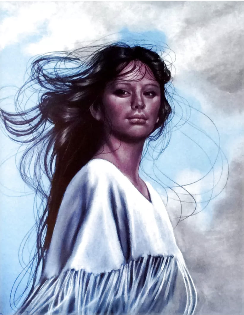 PENNI ANNE CROSS 16X20 Secondary Market Art: "ESHTE AP" - CROSS, PENNI ANNE