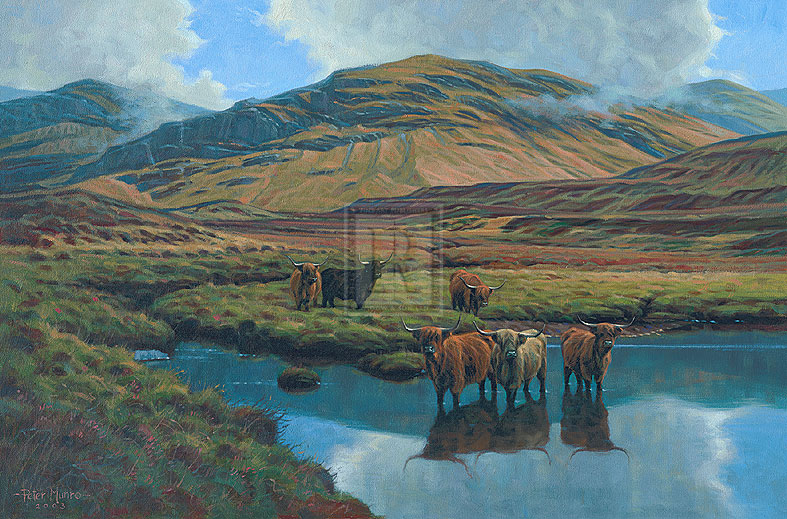 Peter Munro Hand Numbered Limited Edition Print on Paper :"Highland ...
