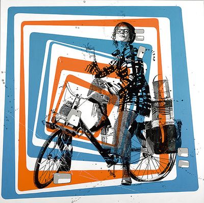 Philippe Bertho Hand-signed Limited Edition Canvas:"Agathe Lovignoux ...