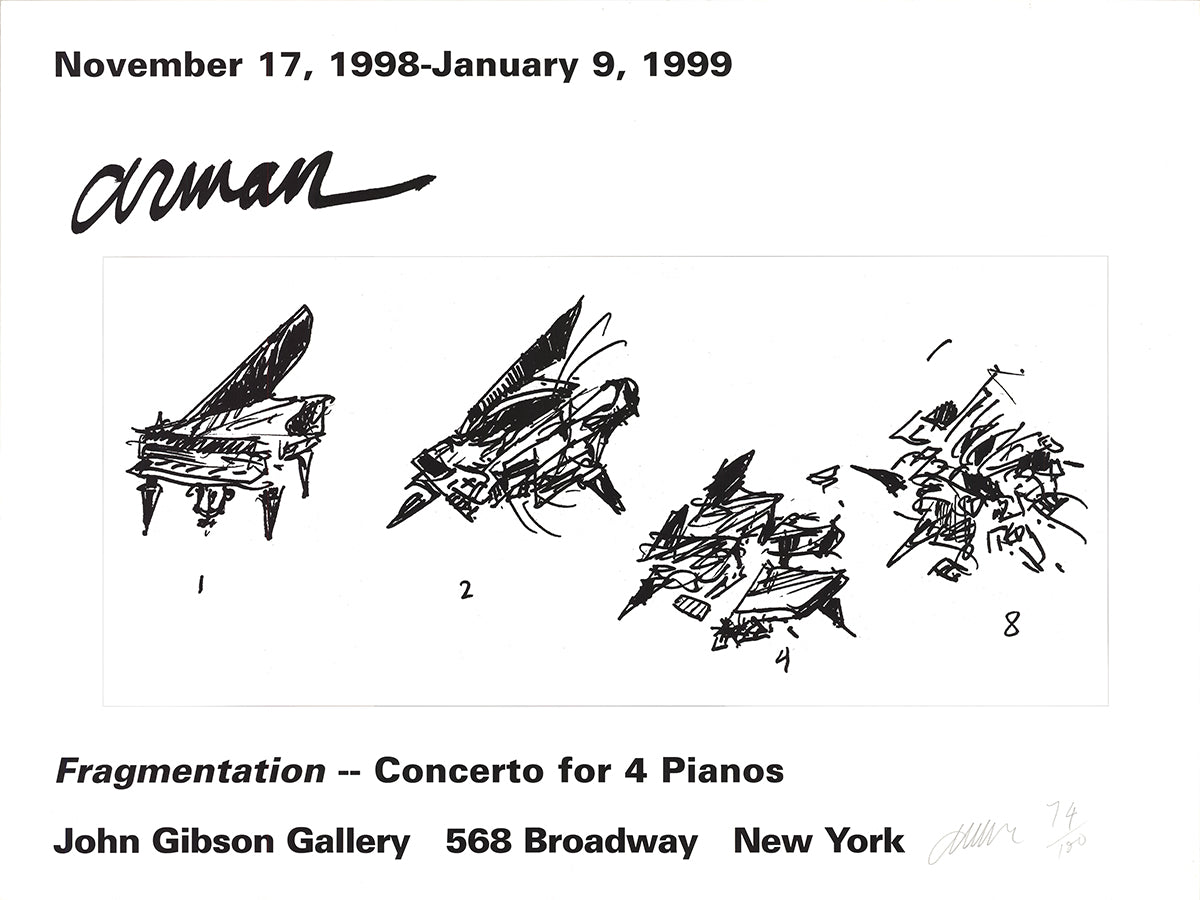 Pierre Fernandez Arman Rare Vintage Artist Signed Offset Lithograph ...