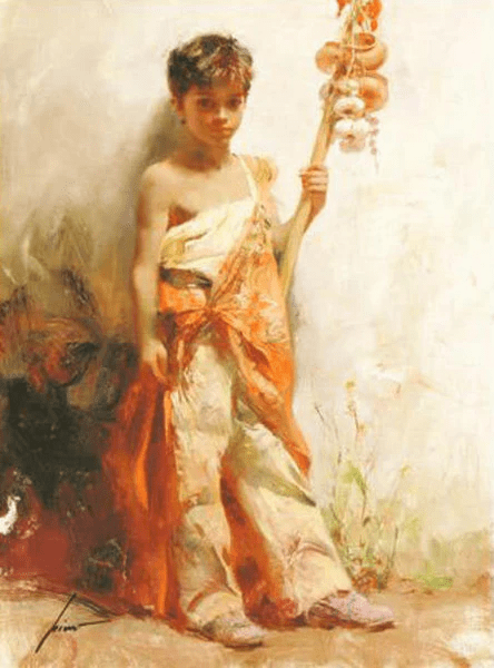 Pino Daeni Artist Signed Limited Edition Giclée on Paper: "The Young ...