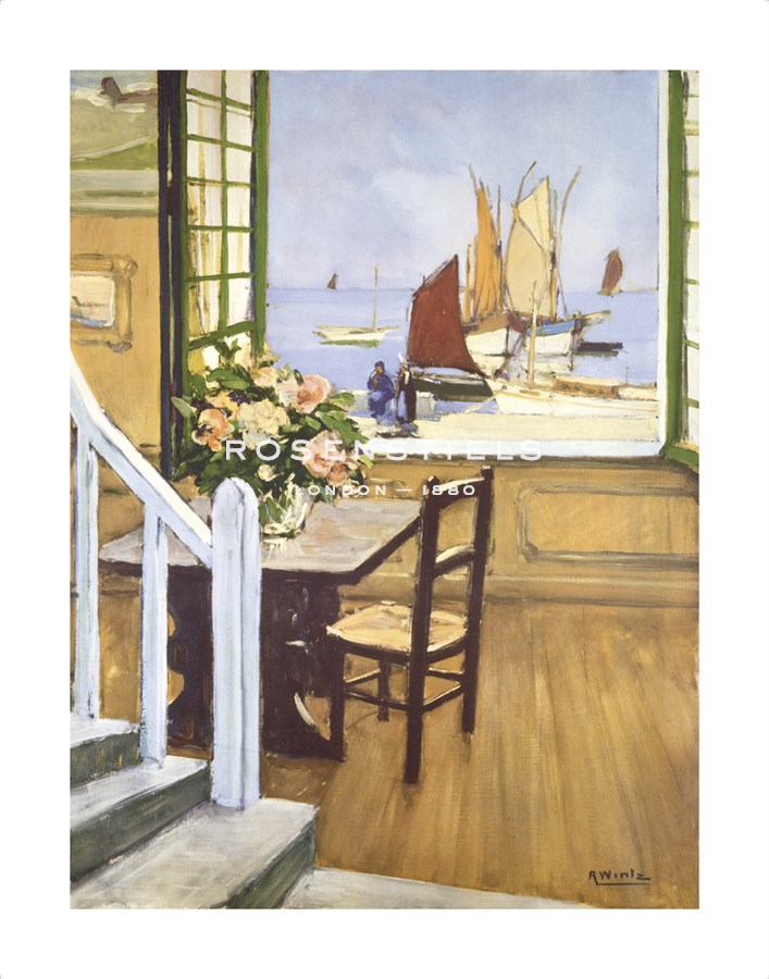 Raymond Wintz Hand Numbered Limited Edition Print on Paper :"A Breton Window" - Raymond Wintz