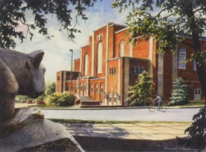 Richard Bollinger Hand signed and Numbered Limited Edition:"Rec Hall ...