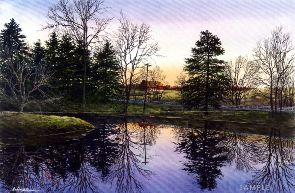 Richard Bollinger Handsigned & Numbered Limited Edition Print:"Twilight ...
