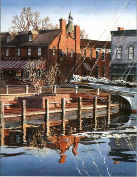 Richard Bollinger Limited Edition Print: "City Dock" - Richard Bollinger