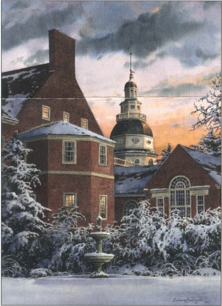 Richard Bollinger Limited Edition Print: "The State House - Annapolis ...
