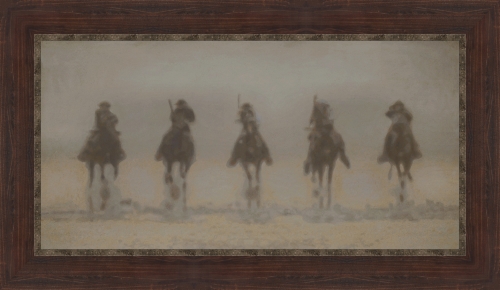 Rob Stern 32 x 56 Canvas Giclee Art:"Five Riders" - Rob Stern