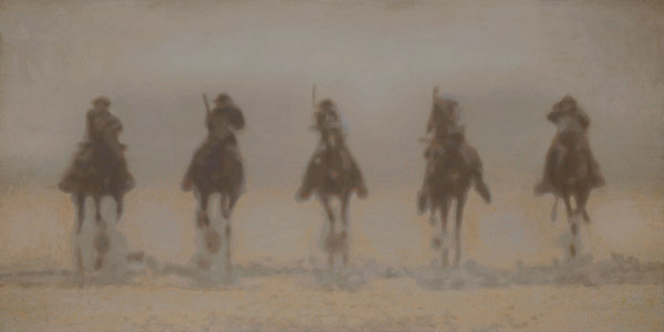Rob Stern Artist Signed Limited Edition Giclée Canvas:"Five Riders ...