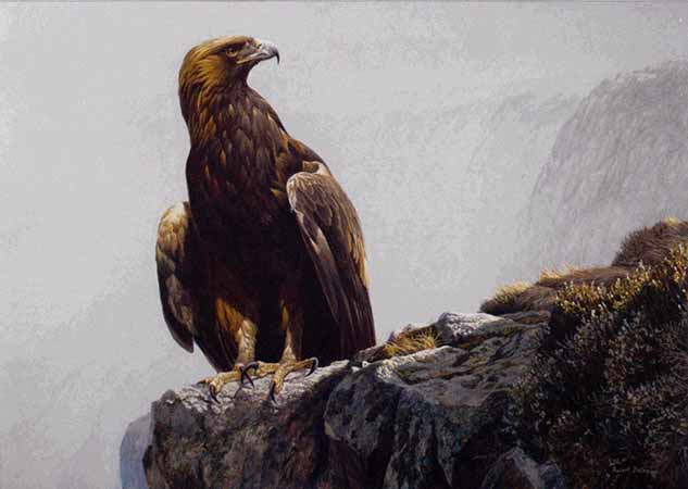 ROBERT BATEMAN Secondary Market Art: "IN HIGHLANDS EAGLE" - BATEMAN, ROBERT