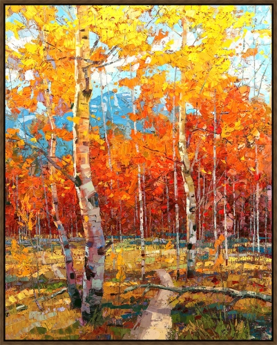 ROBERT MOORE 41.5X33.5 FLOAT FRAMED CANVAS:"THE JOURNEY" - ROBERT MOORE