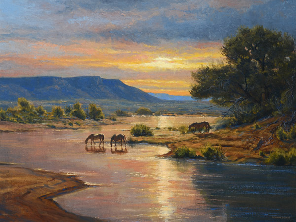 Robert Peters Artist Hand Signed Limited Edition Canvas Giclee:"Western ...