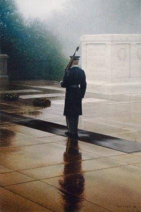 ROD CHASE 16X24 Secondary Market Art: "HONORED GLORY G" - CHASE, ROD