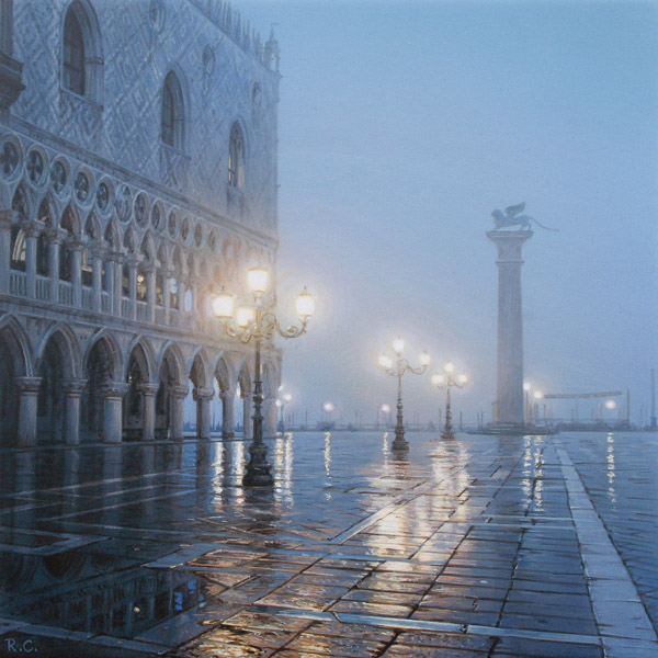 Rod Chase Open Edition Canvas Giclee Canvas:"Piazza San Marco (St. Mark ...