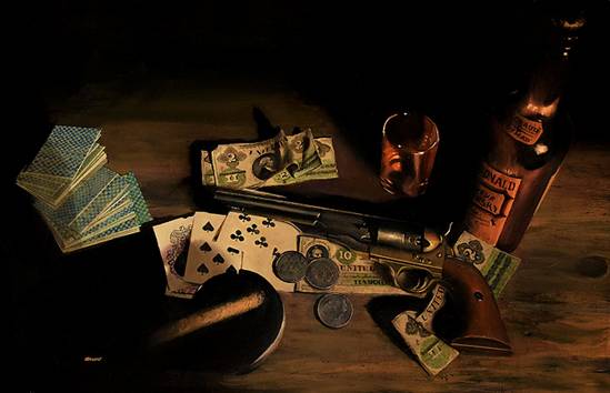 Ron Lesser Open Edition Fine Art Gallery Wrap Giclée Canvas:"Aces and ...
