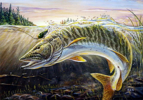 Ron Nelson Print-Signed and Numbered:"The One That Got Away" - Ron Nelson