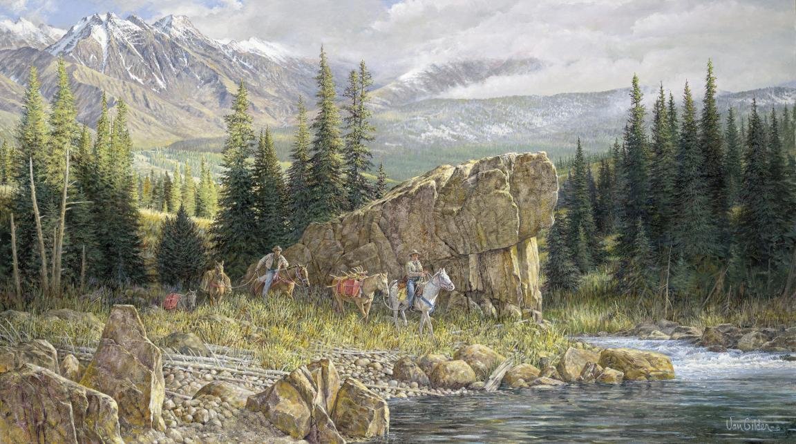 Ron Van Gilder Limited Edition Print:"Down From the High Country" - Ron ...