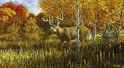Ron Van Gilder Limited Edition Print:"When Color Is King-Whitetail Deer ...