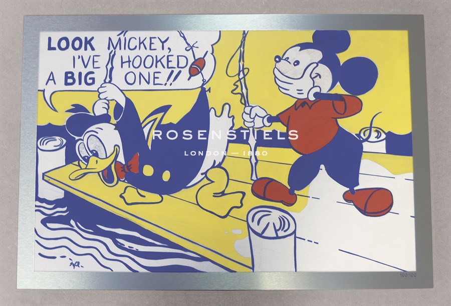 Roy Lichtenstein Hand Numbered Limited Edition Print on Paper :"Look ...