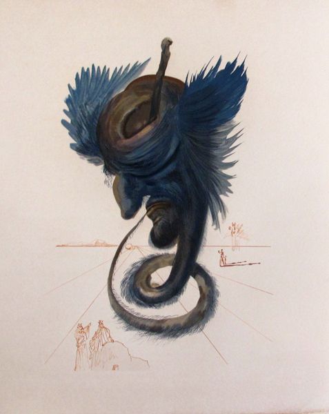 Salvador Dali Color Woodcut Wood Block Engraving:"Diviners And ...